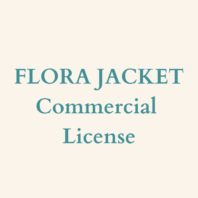Flora & Kids Flora Jacket Commercial Use License - Sewing Pattern Use ...