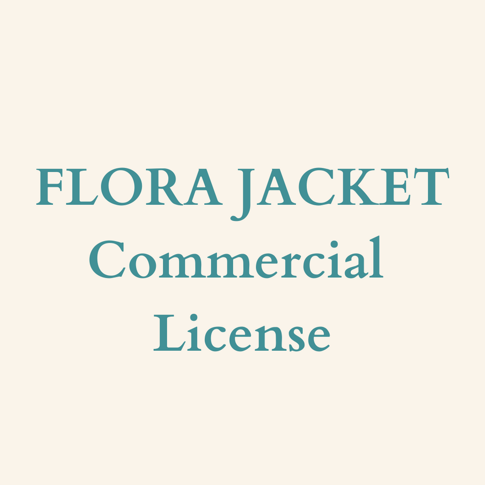 Flora & Kids Flora Jacket Commercial Use License - Sewing Pattern Use ...