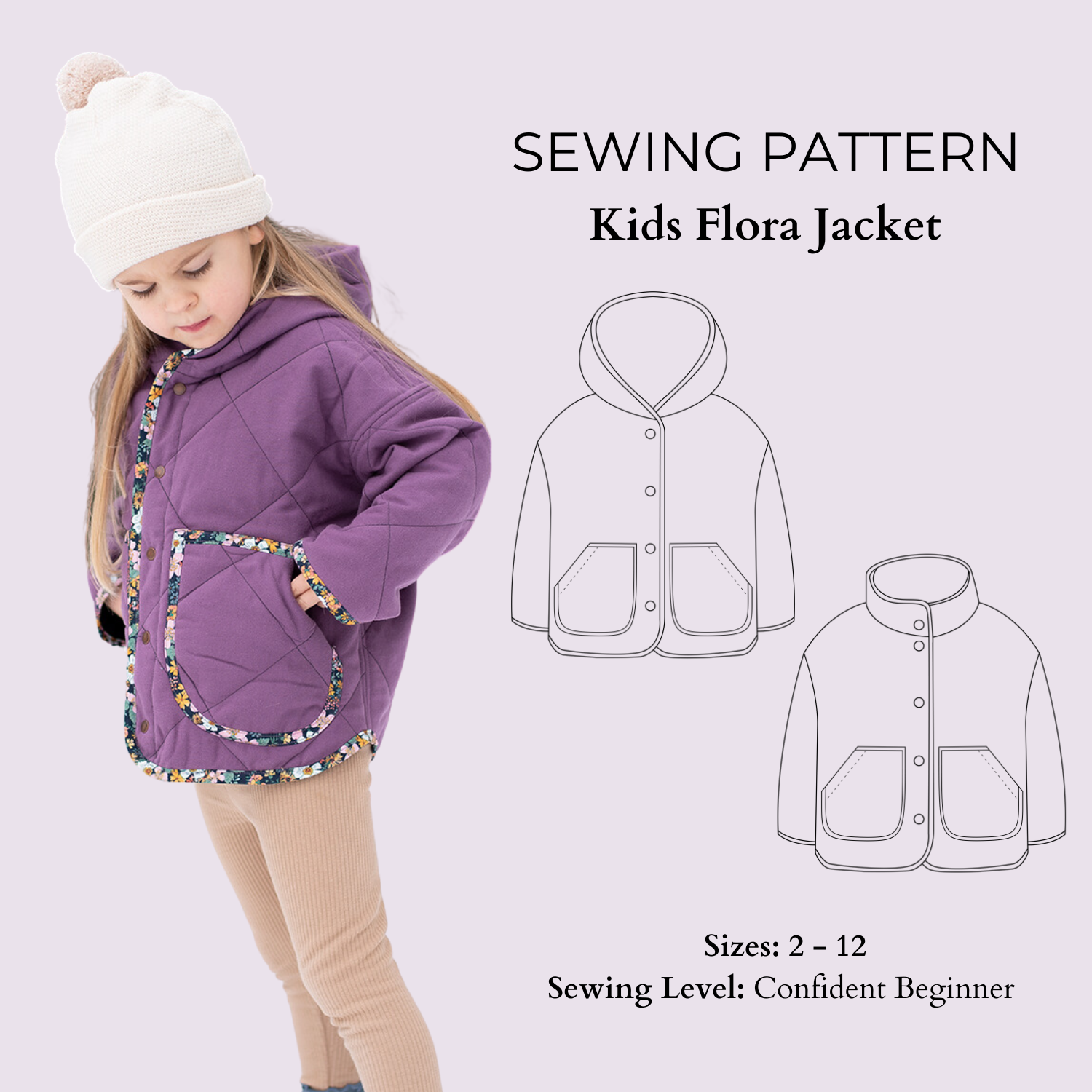 Jacket Sewing Pattern For Girls School Girl Double Breasted Jacket